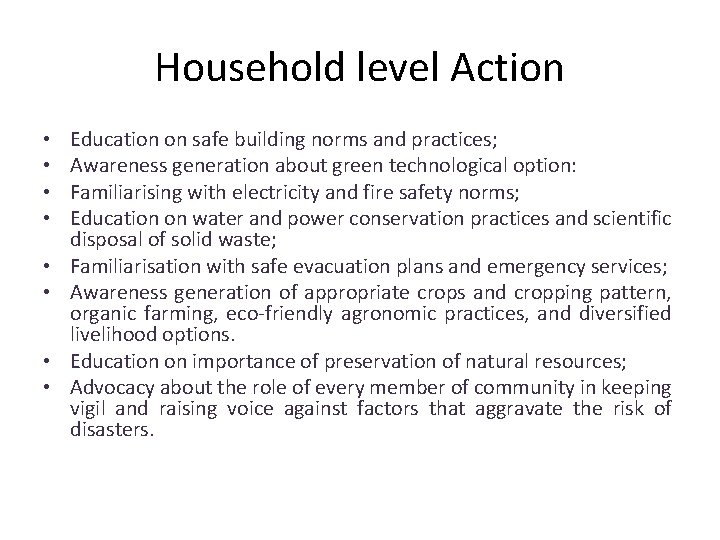 Scope of Prevention and Mitigation DRR Presentation4 Human
