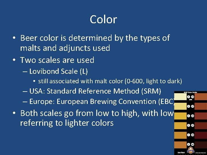 Barley and the Malting Process Overview The purpose