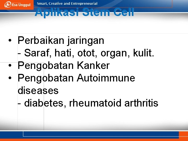 STEM CELL KULIAH 4 Sumber Stem Cell Adult