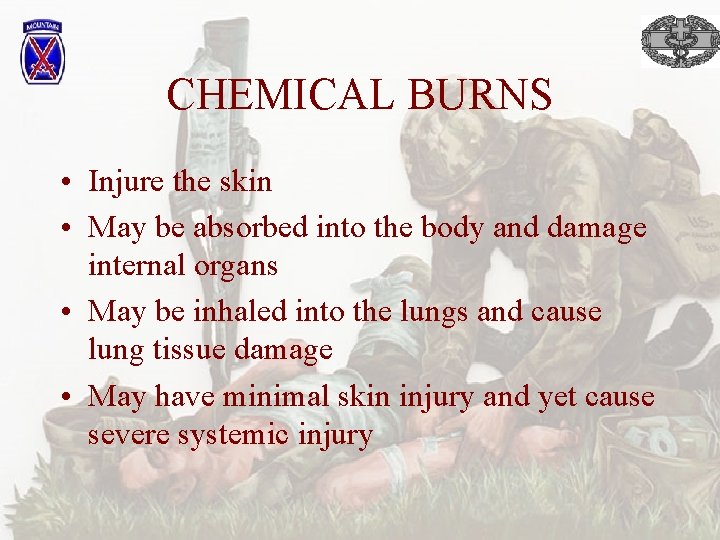 BURNS War Wounds Blast Burn Fragmentati OVERVIEW Structure