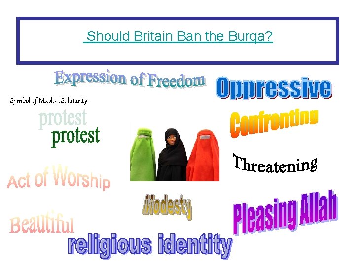 Should Britain Ban the Burqa Symbol of Muslim