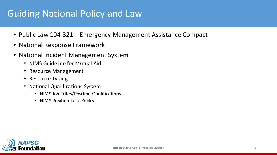 National Mutual Aid Technology Exercise Rebecca Harned Director