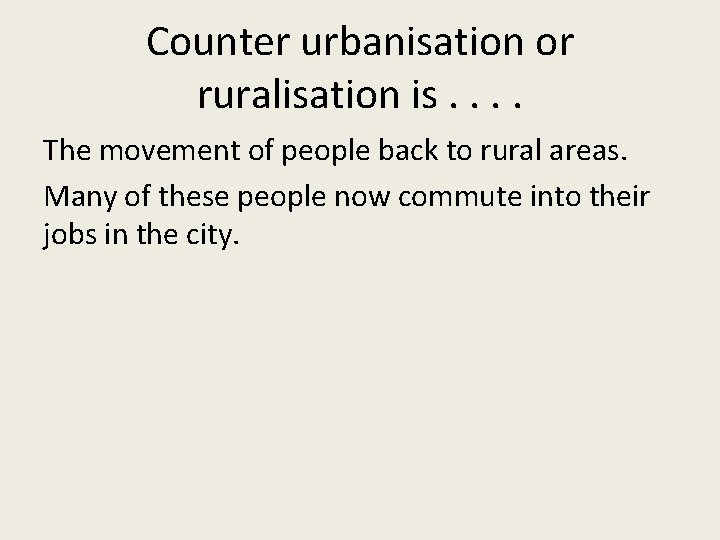 Urbanisation is Is the expansion of towns and