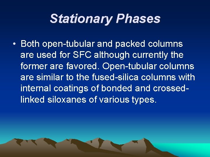 Supercritical Fluid Chromatography and Extraction Chem 331 Introduction