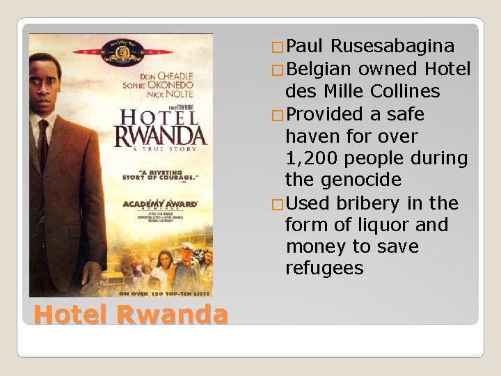 Hotel Rwanda Historical Background of Rwandan Genocide in