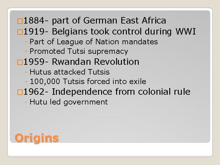 Hotel Rwanda Historical Background of Rwandan Genocide in