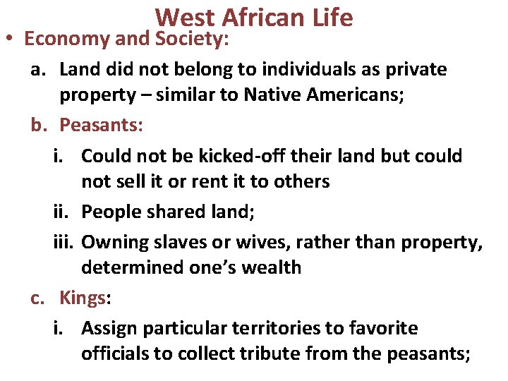 Chapter 1 Section 3 The West Africans Geography