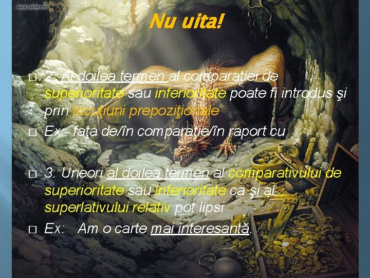 ADJECTIVUL GRADELE DE COMPARAIE Gradele de comparaie Sunt