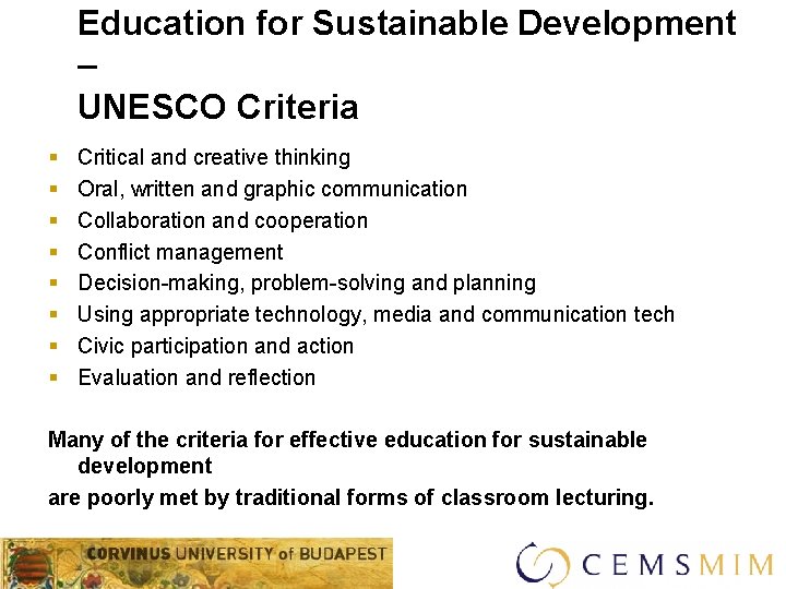 Model UNFCCC CEMS Climate Change Strategy RolePlay an