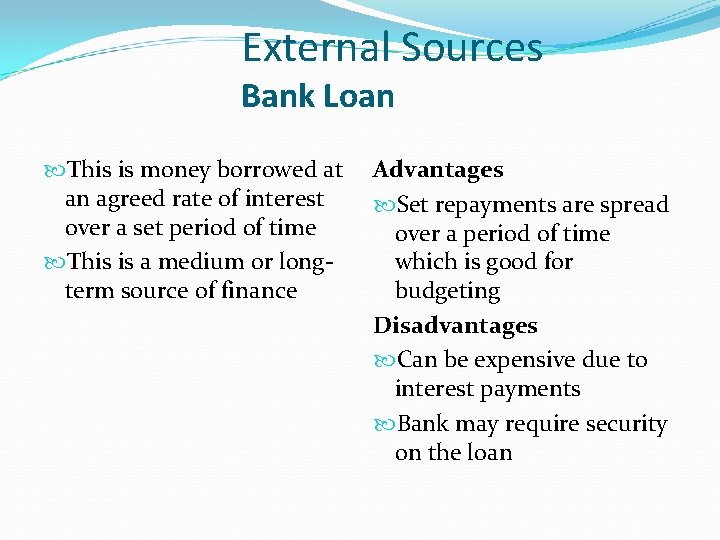 SOURCES OF FINANCE By Asst Prof Munish Malhotra