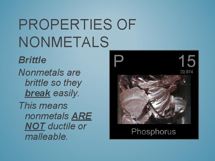 THE PERIODIC TABLE OF ELEMENTS ELEMENTS Science has