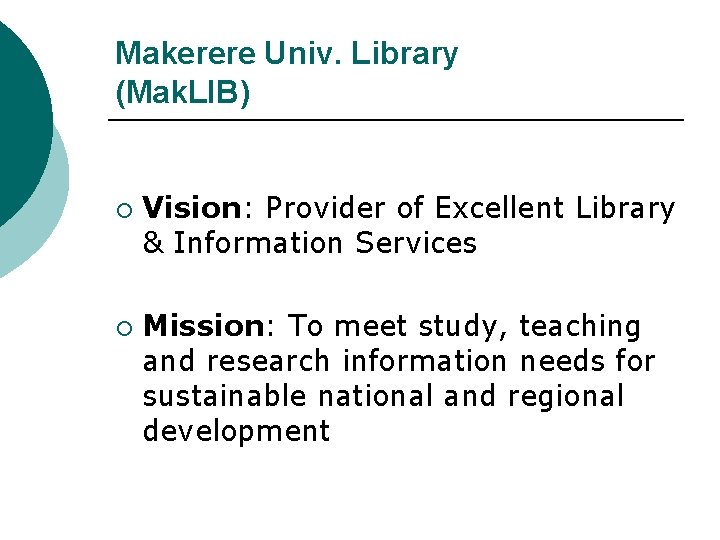 North South Collaboration The Case of Ui B