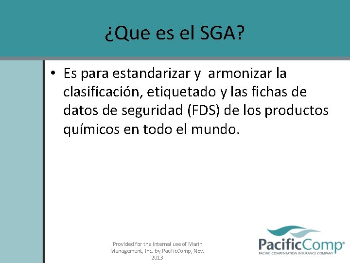 El Sistema Globalmente Armonizado de Clasificacin y Etiquetado