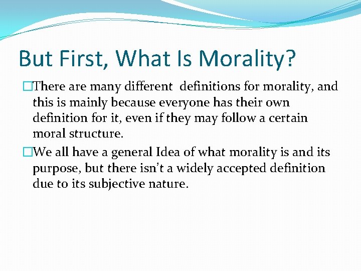 Moral Feedback Loop Final Project PHI 3670 Professor