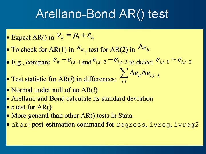 How to Do xtabond 2 David Roodman Research