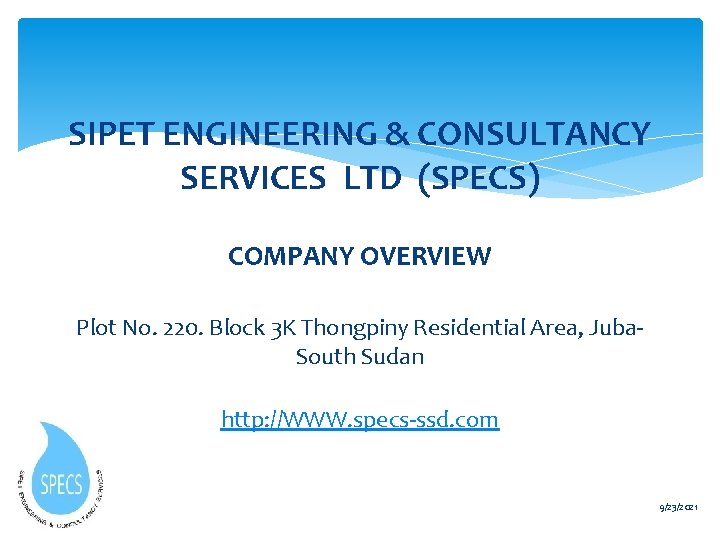 SIPET ENGINEERING CONSULTANCY SERVICES LTD SPECS COMPANY OVERVIEW