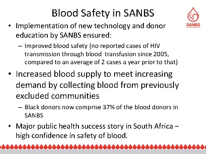 Management of Risk and Blood Availability in Donor