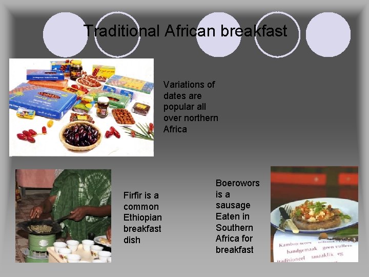Breakfast Around the World How does the rest