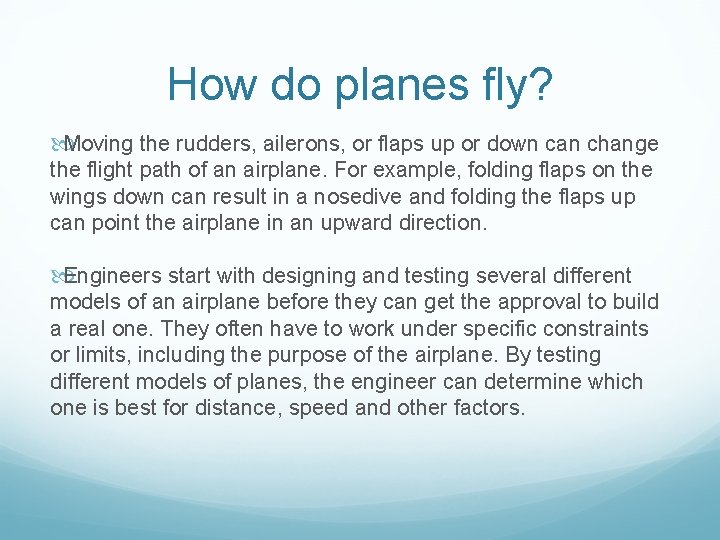 Paper Planes Shaw STEM Lab 2015 History Paper
