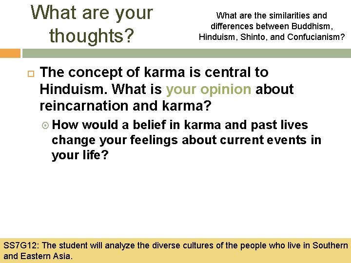 What are your thoughts What are the similarities