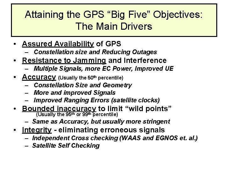 Introductory Comments Selected Background Constellation Currently 29 on