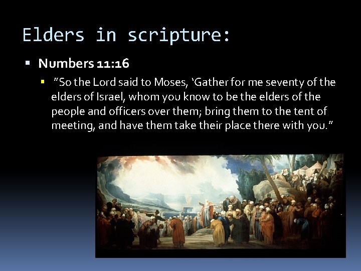What is this Eldership thing all about anyway