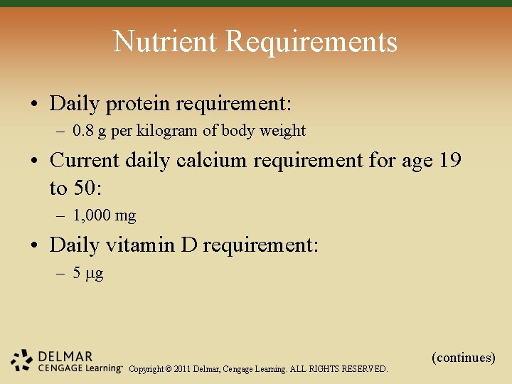 Chapter 14 Diet during Young and Middle Adulthood