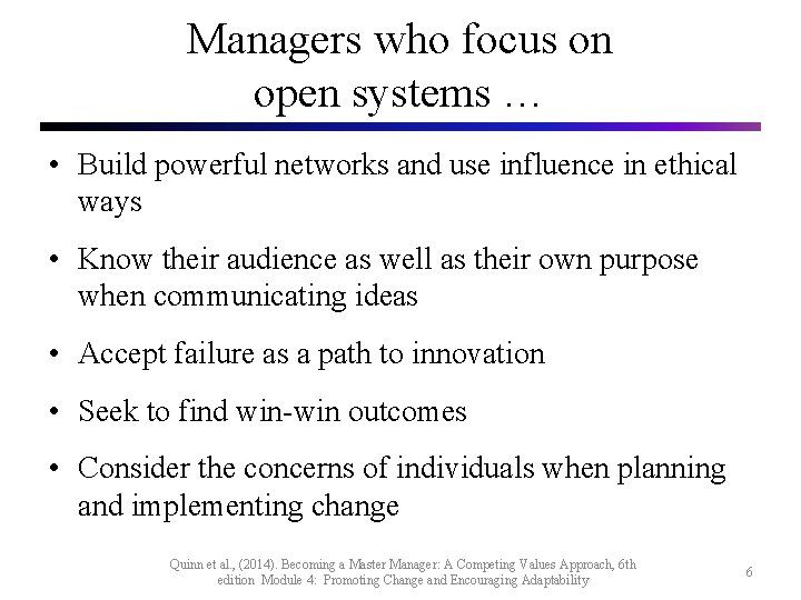 Collaborate Create Module 4 Control Compete Promoting Change