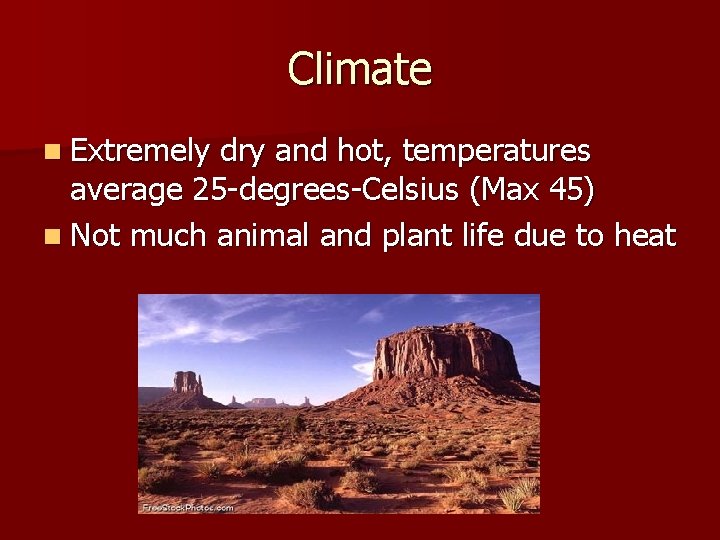 Hot Desert Biome Theo Nobles APES Hot Desert