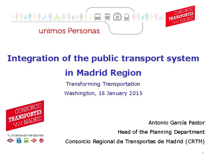 Integration of the public transport system in Madrid