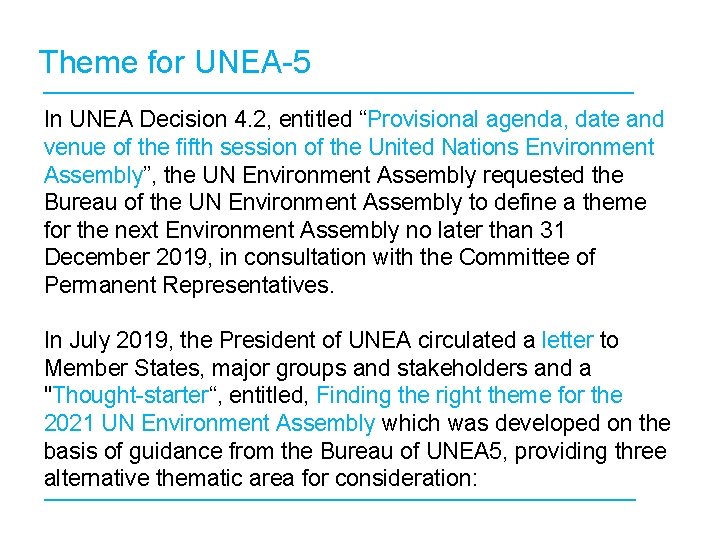 UN Environment Assembly sessions 4 and 5 25