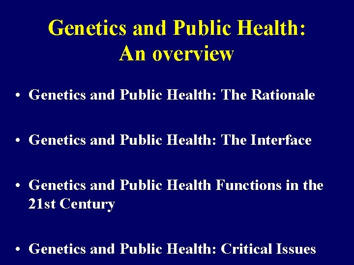 The Impact of the Human Genome Project on