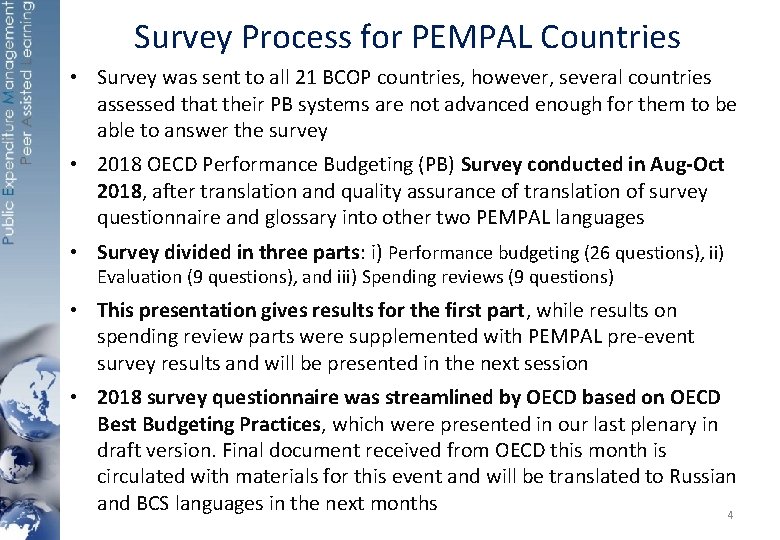 Findings of the 2018 OECD Performance Budgeting Survey