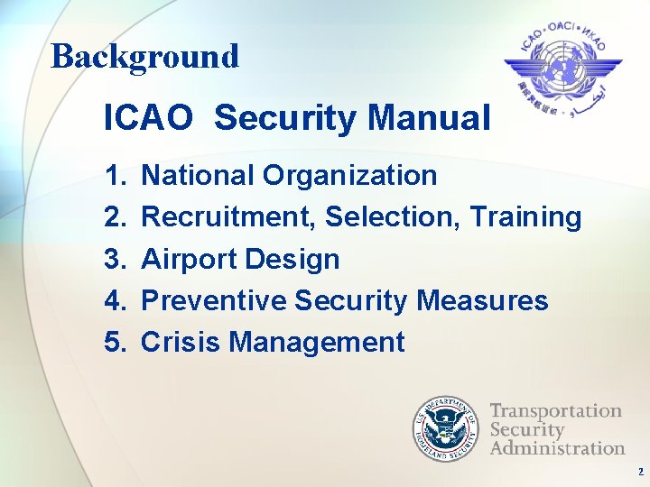 Aviation Security Training Incident Management Module 1 Incident