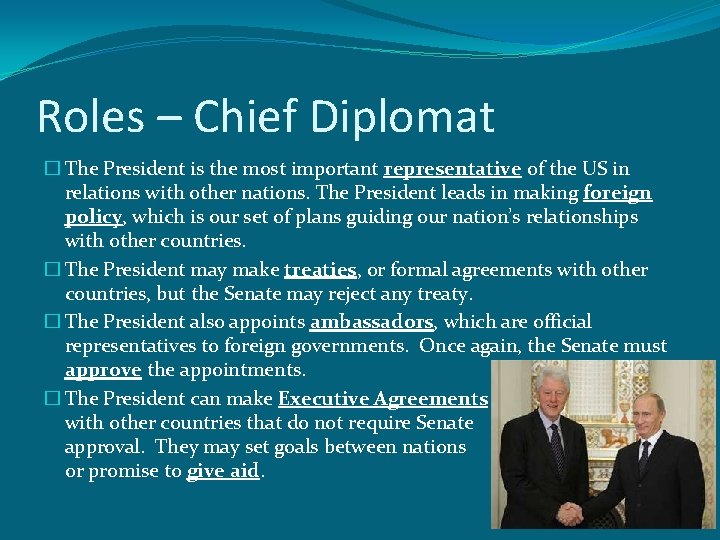 CH 9 The Executive Branch Presidential Quotes Though