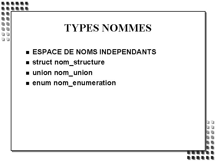 LE LANGAGE C OBJECTIFS n C ANSI n