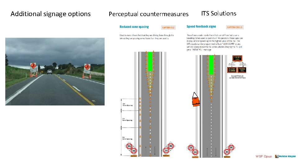 Buffer zones and cones Trialling intuitive layouts for