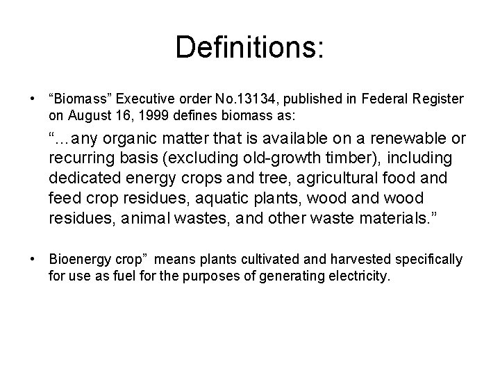 CLASS I REC Eligibility for Biomass RE workgroup
