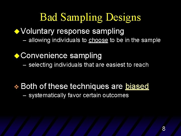 Stat 1510 Statistical Thinking Concepts Producing Data Sampling