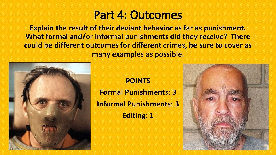 Sociology Secondary Deviance Project Having learned about types