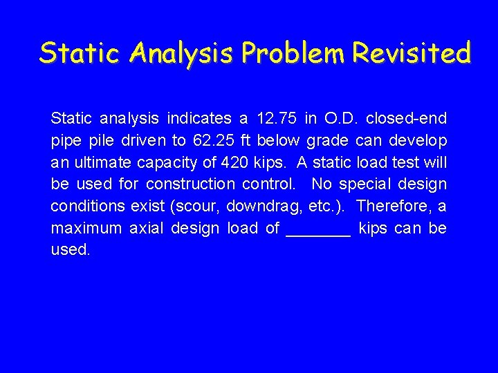 Is It Constructable 2011 PDCA Professor Pile Institute