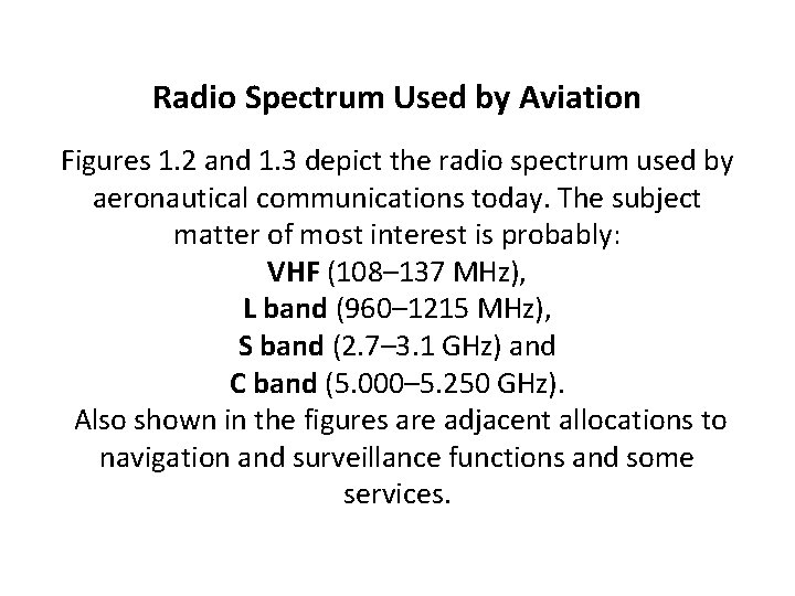 Lecture 2 5 Module 2 AVIATION TELECOMMUNICATION SYSTEMS