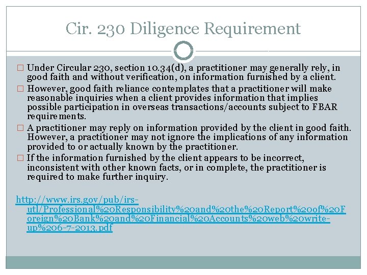 PTIN Cir 230 REVIEW OF PROFESSIONAL RESPONSIBILITY OF