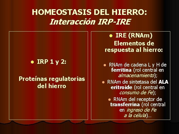 Metabolismo del hierro Dr Marcelo O Lucentini METABOLISMO