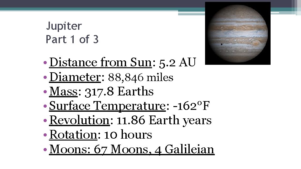 Astronomical Bodies in The Solar System The Gas