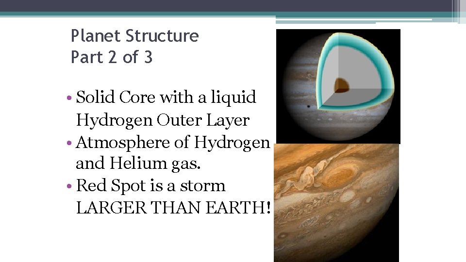 Astronomical Bodies in The Solar System The Gas