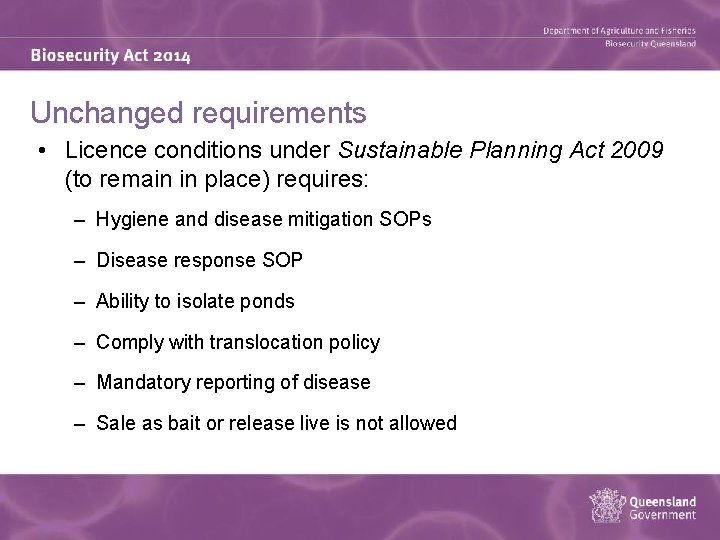Biosecurity Act 2014 What does it mean for