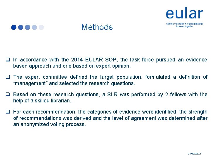 2016 update of the EULAR recommendations for management