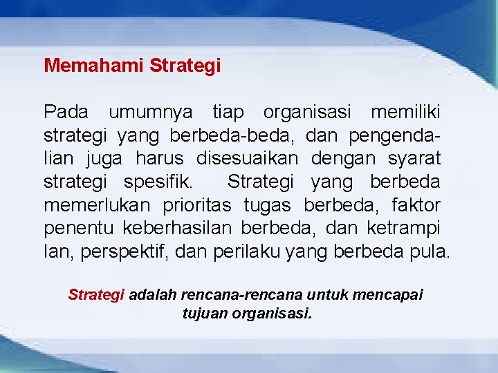 Materi 2 MEMAHAMI STRATEGI POKOK BAHASAN c 1
