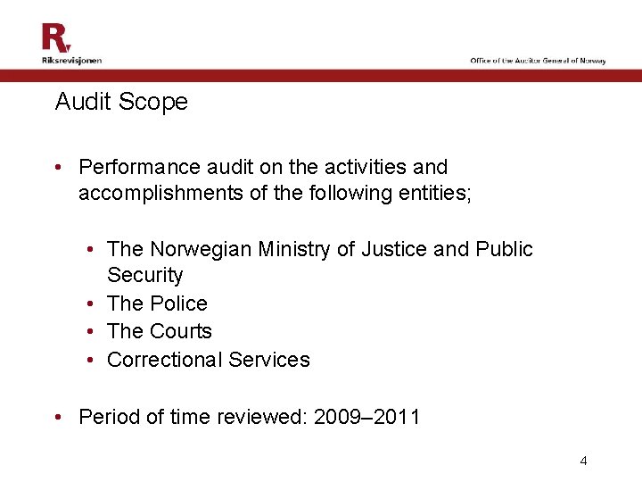 Performance Audit of the Management of ICT in